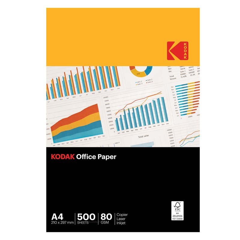 Kodak Premium A4 Copy Office Paper 80GSM – 500 Sheets – MataMata